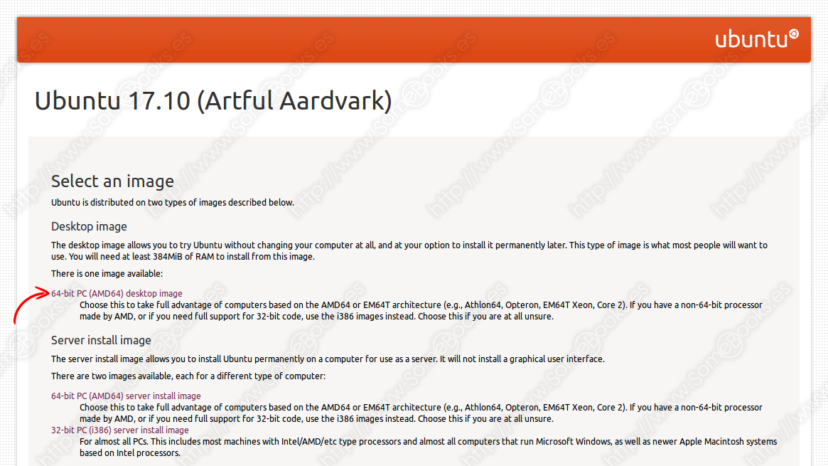 Instalar Ubuntu 17.10 (Artful Aardvark) desde cero - SomeBooks.es