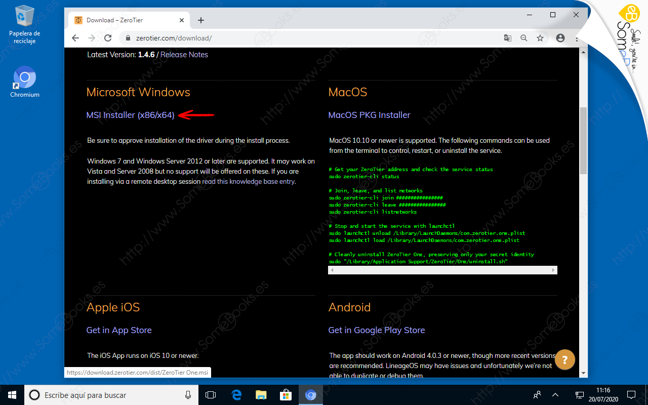ZeroTier (parte 2): Añadir a la VPN un equipo con Windows 10 - SomeBooks.es