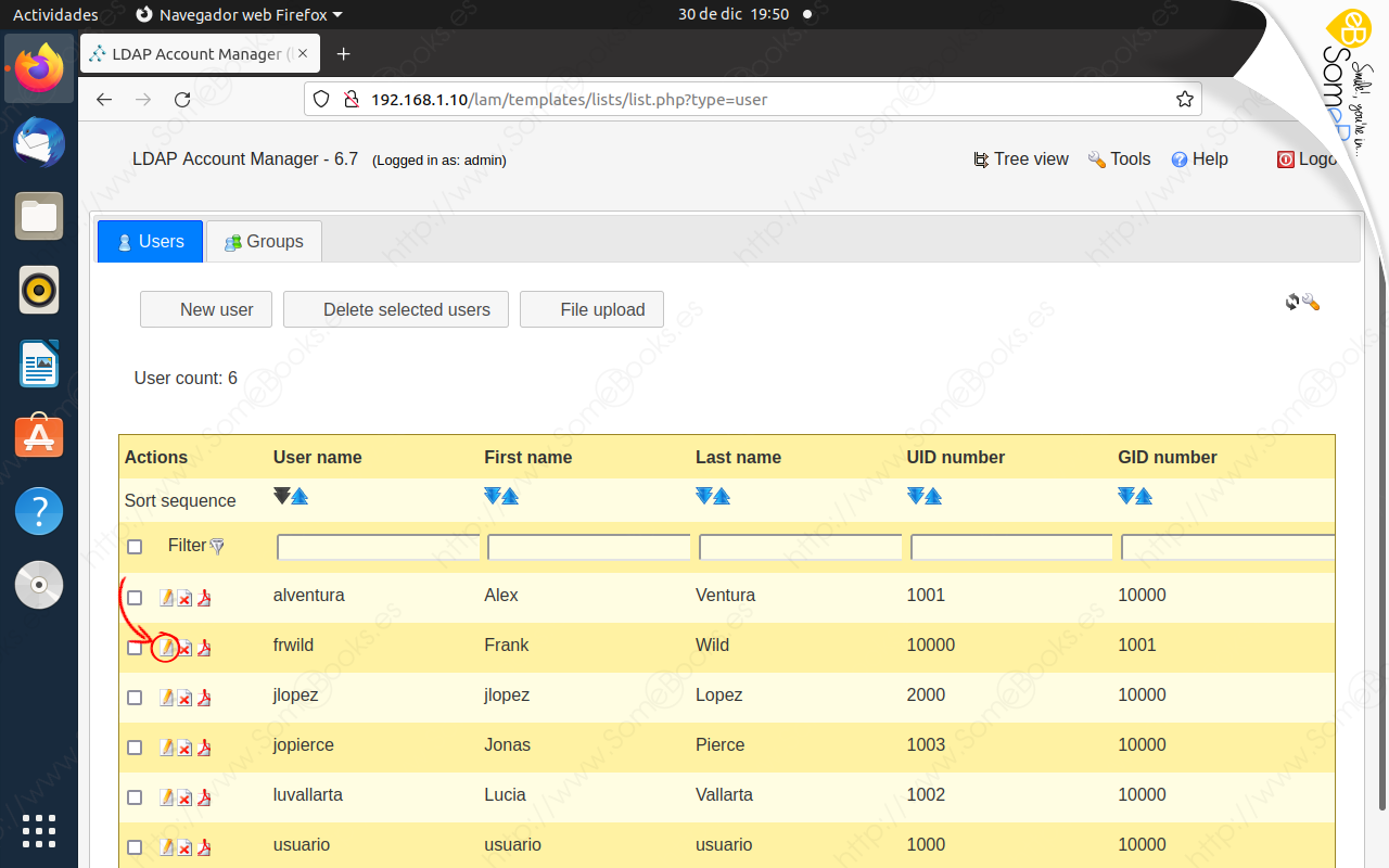 LDAP (parte 9): Usar LDAP Account Manager para gestionar usuarios y grupos en el servidor ...