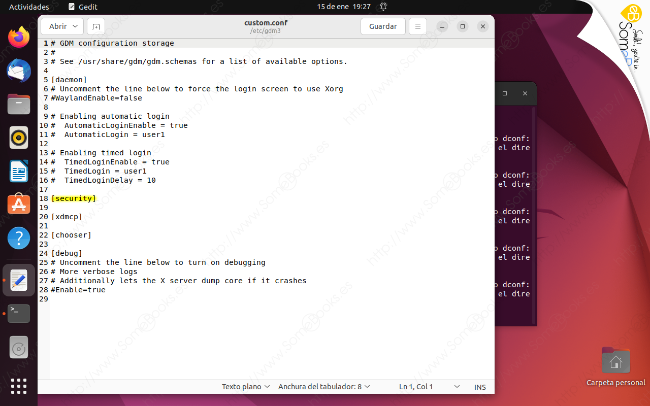 Habilitar la cuenta de root en Ubuntu 22.04 LTS e iniciar sesión gráfica - SomeBooks.es