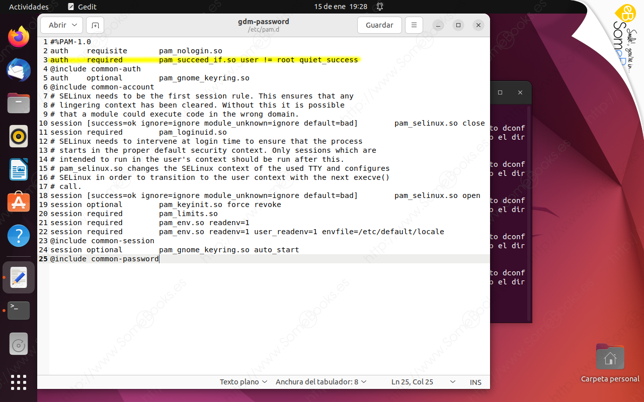 Habilitar la cuenta de root en Ubuntu 22.04 LTS e iniciar sesión gráfica - SomeBooks.es