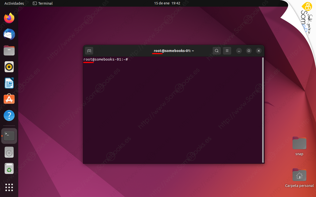 Habilitar la cuenta de root en Ubuntu 22.04 LTS e iniciar sesión gráfica - SomeBooks.es