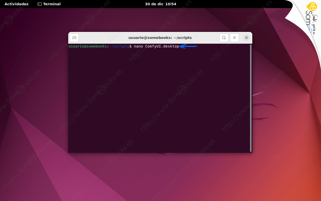 Automatizar la ejecución de ComfyUI en Ubuntu 22.04 LTS - SomeBooks.es