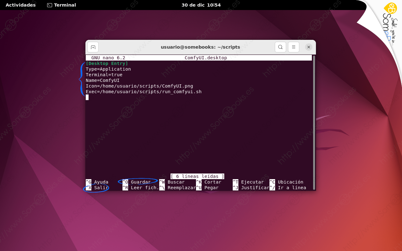 Automatizar la ejecución de ComfyUI en Ubuntu 22.04 LTS - SomeBooks.es
