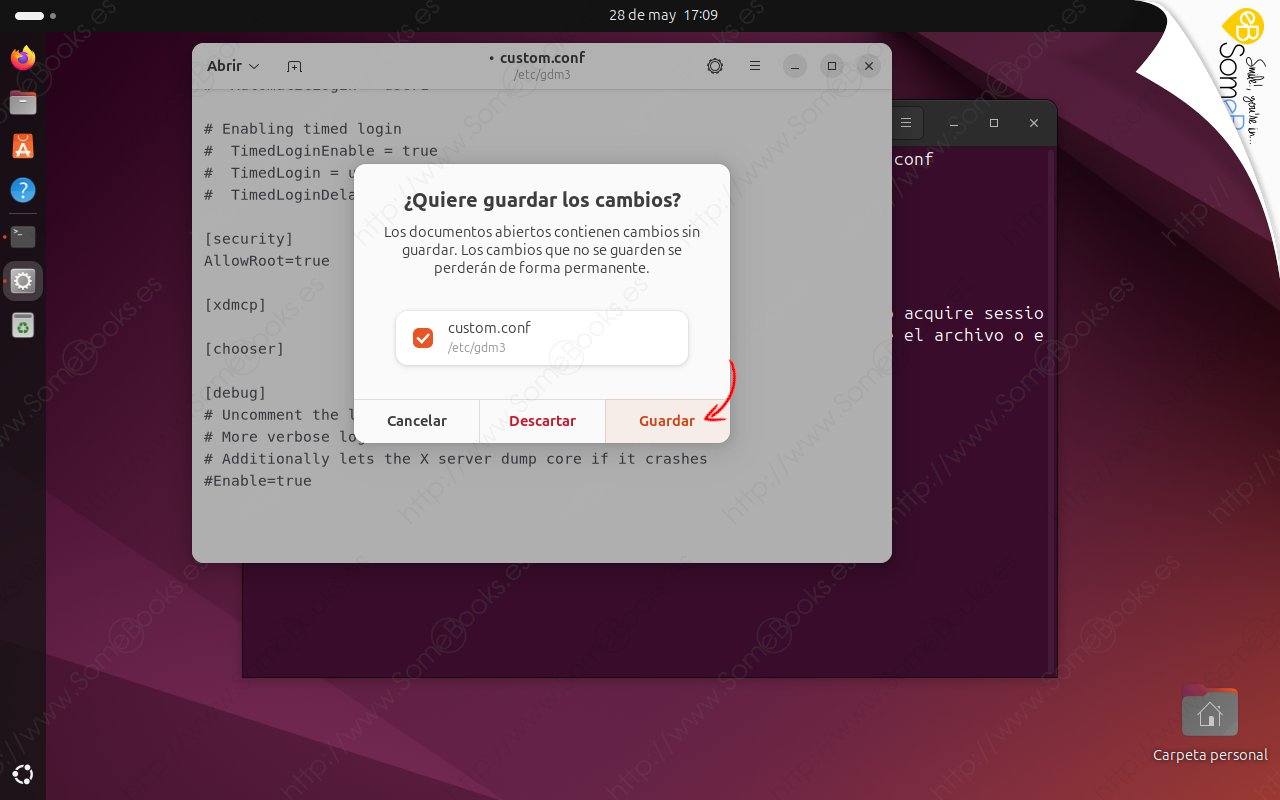 Habilitar la cuenta de root en Ubuntu 24.04 LTS e iniciar sesión gráfica - SomeBooks.es