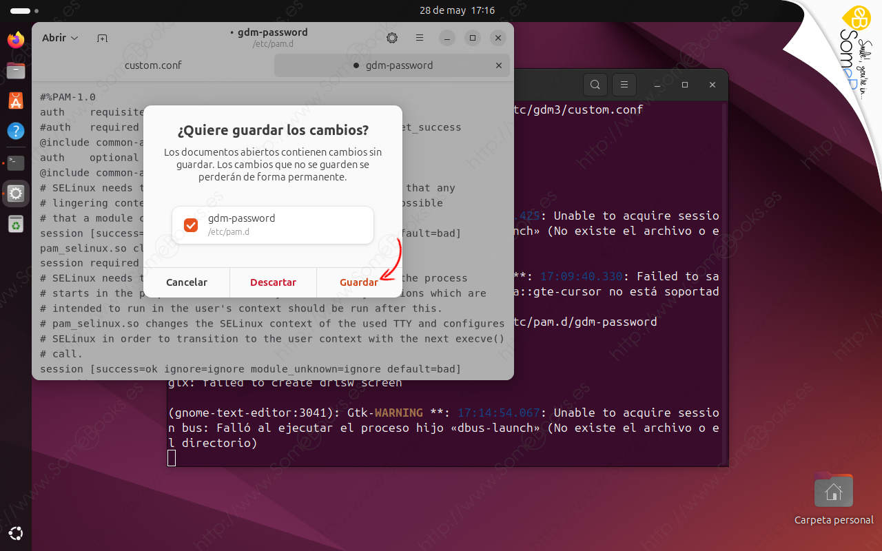 Habilitar la cuenta de root en Ubuntu 24.04 LTS e iniciar sesión gráfica - SomeBooks.es