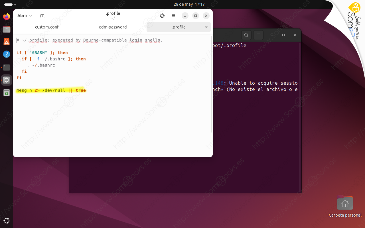 Habilitar la cuenta de root en Ubuntu 24.04 LTS e iniciar sesión gráfica - SomeBooks.es