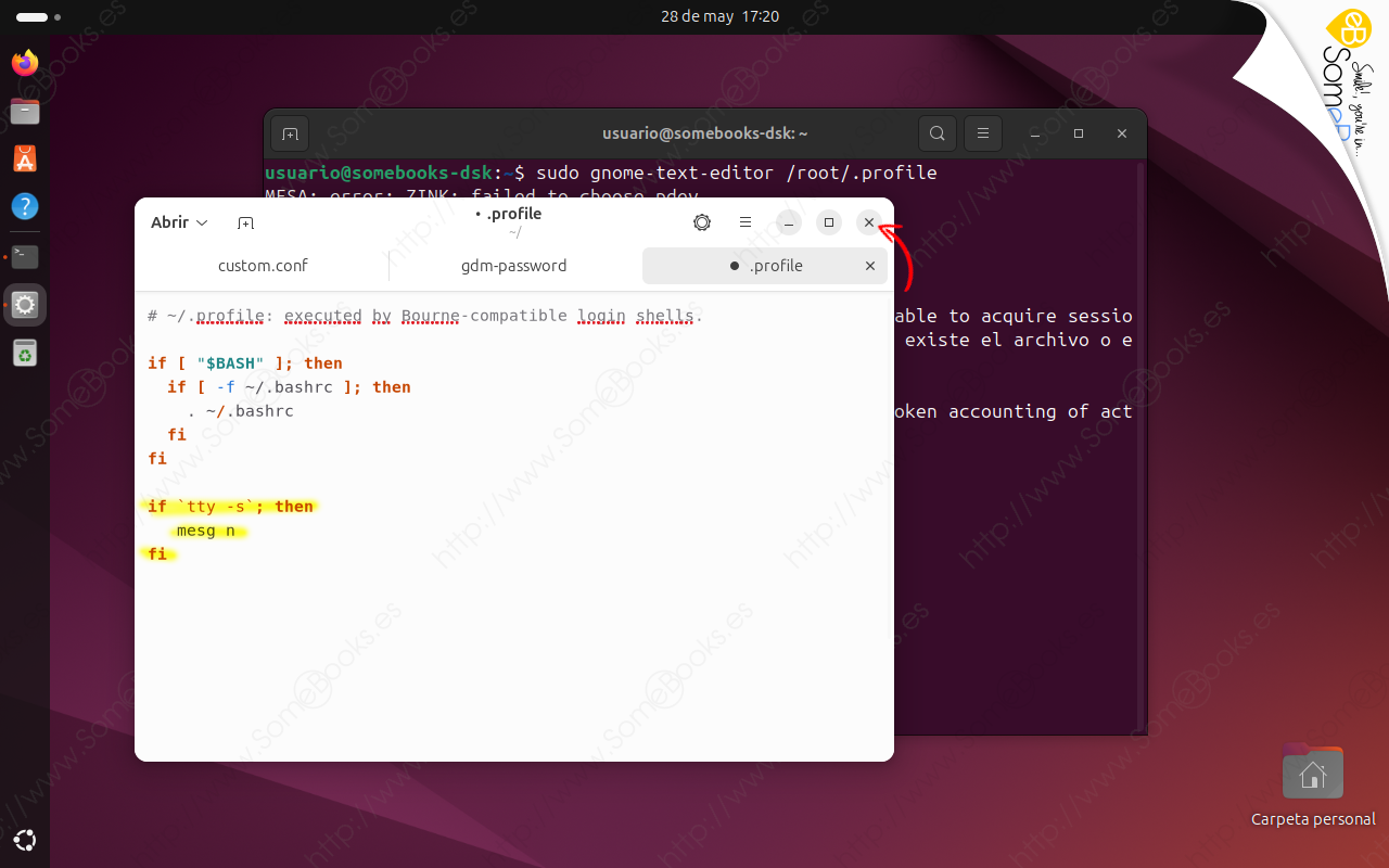 Habilitar la cuenta de root en Ubuntu 24.04 LTS e iniciar sesión gráfica - SomeBooks.es