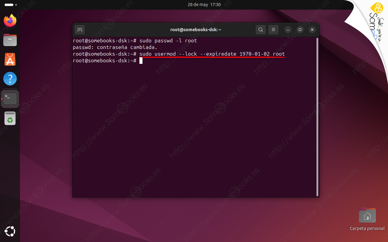 Habilitar la cuenta de root en Ubuntu 24.04 LTS e iniciar sesión gráfica - SomeBooks.es