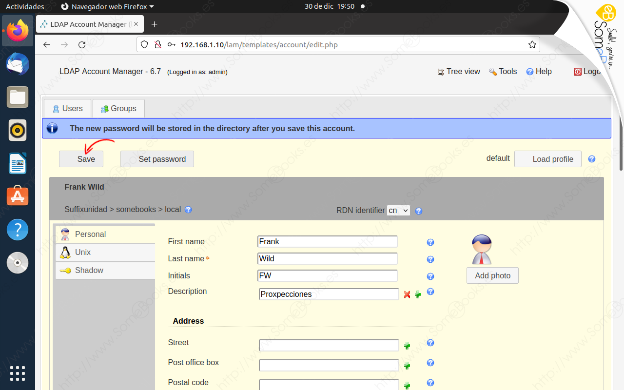 LDAP (parte 9): Usar LDAP Account Manager para gestionar usuarios y ...