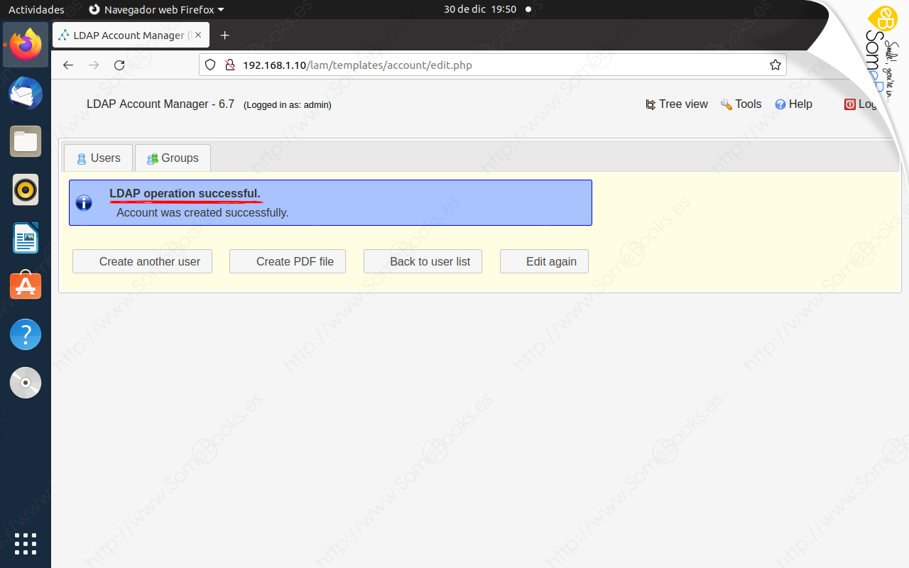 LDAP (parte 9): Usar LDAP Account Manager para gestionar usuarios y ...